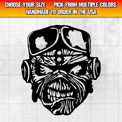 Iron Maiden Eddie Decal for Cars, Trucks, Laptops, Heavy Metal Decal ...