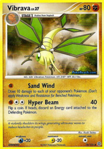 Pokemon - Vibrava - 74/132 - Uncommon - Secret Wonders - NM | eBay