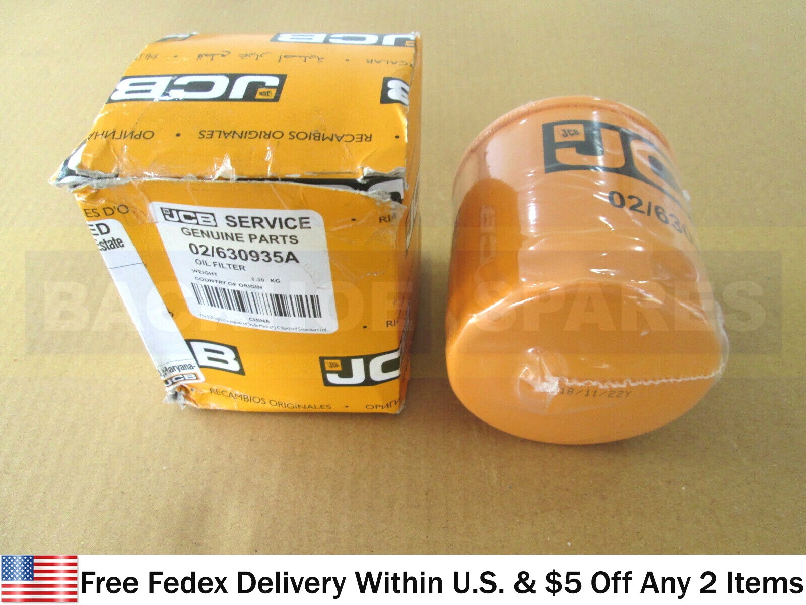 JCB PARTS - GENUINE JCB ENGINE OIL FILTER (PART NO. 02/630935A) | eBay ...