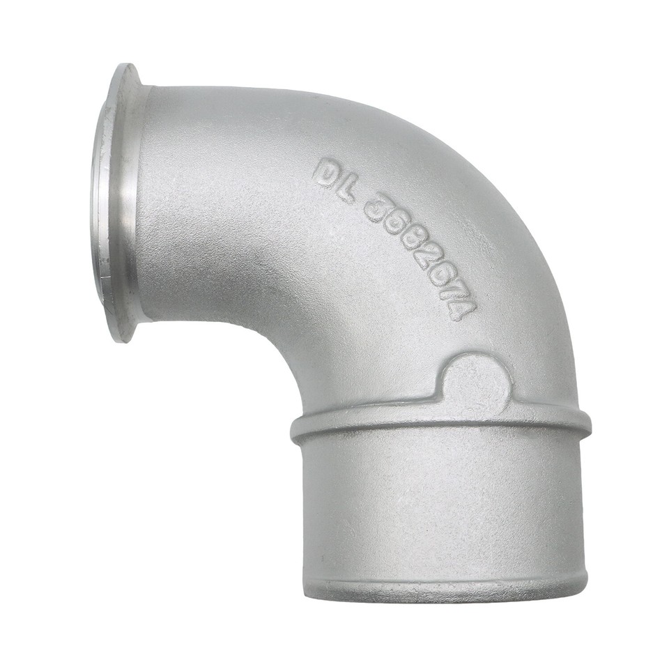 For ISX BorgWarner S400 Style V-Band 90 Degree Turbo Elbow For Cummins ...