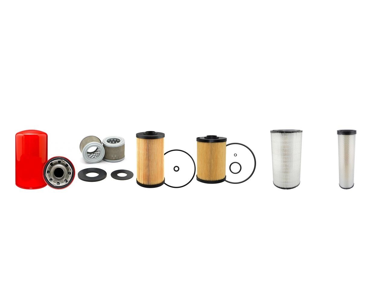 Filter Service Kit Fits CASE CX 370 D Air Oil Fuel w/ISUZU AQ-6HK1X Eng ...