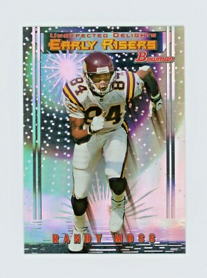 RANDY MOSS 1999 Bowman Unexpected Delights Early Risers #U5 Minnesota ...