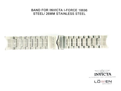 Authentic Invicta I-Force 18696 Stainless Steel 26mm Watch Band | eBay