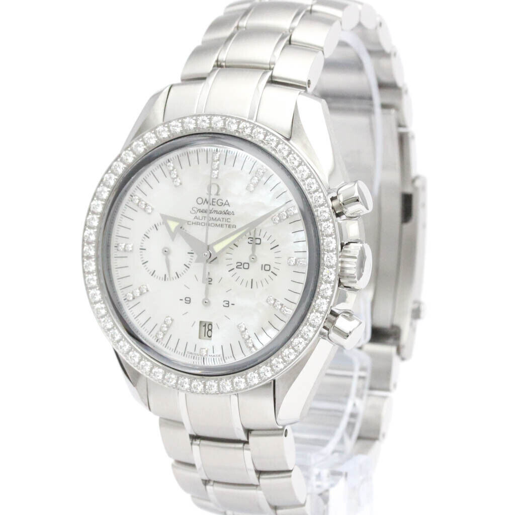 OMEGA Speedmaster White Mother of Pearl Men's Watch - 3555.75 for sale ...