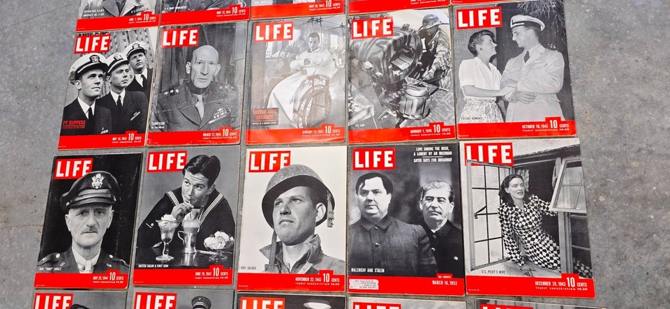 Lot of 30 Issues LIFE MAGAZINE 1940s WWII Lot Excellent Condition | eBay