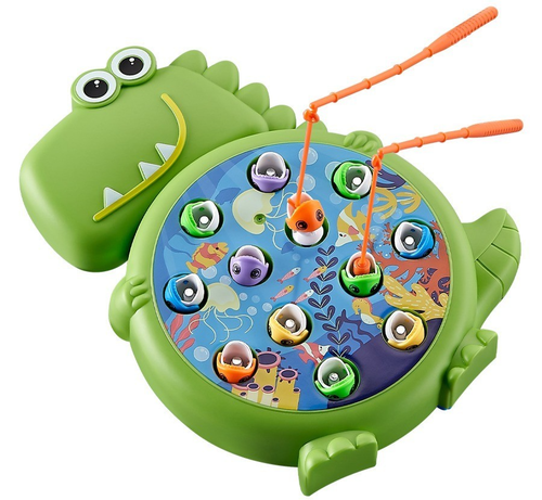 Dinosaur Magnetic Fishing Plate Toy Rod Game for Children Green kids | eBay