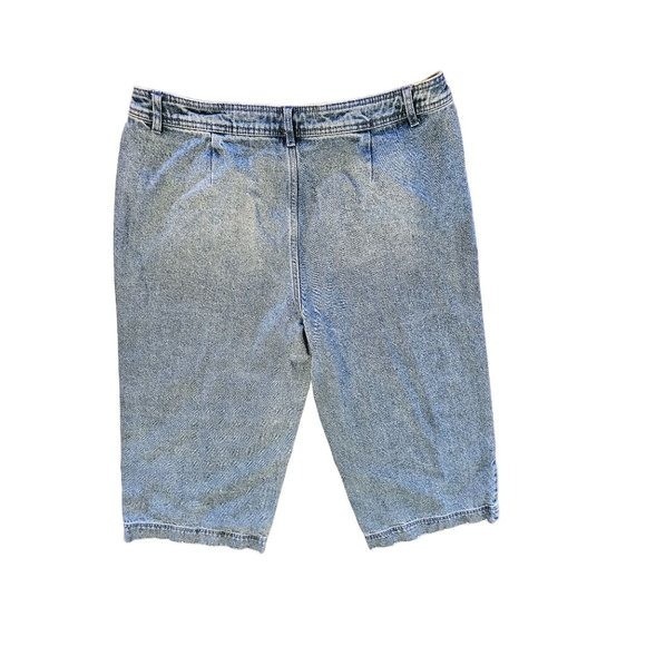 PopSugar wide leg cropped jeans size 16 high waist mid wash | eBay