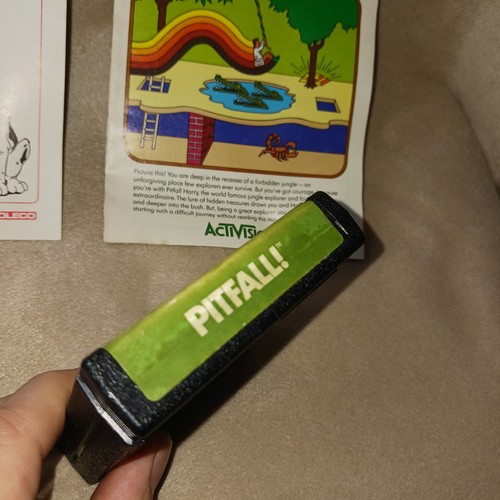 Atari 2600 Video Game Lot Activision Pitfall & Mouse Trap w Manuals Vtg ...