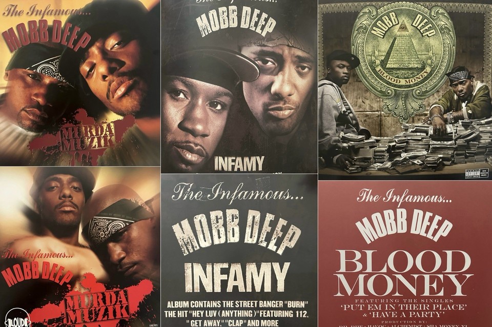 THREE MOBB DEEP MURDA MUZIK INFAMY BLOOD MONEY 2-SIDED 12x12 POSTERS | eBay