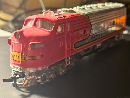 VINTAGE BACHMAN SANTA FE 307 HO SCALE LOCOMOTIVE TRAIN RED SILVER | eBay
