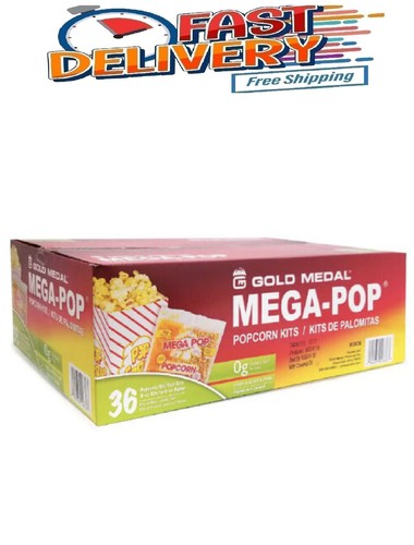 Gold Medal Mega Pop Popcorn Kit (6 oz. kit, 36 ct.) | eBay