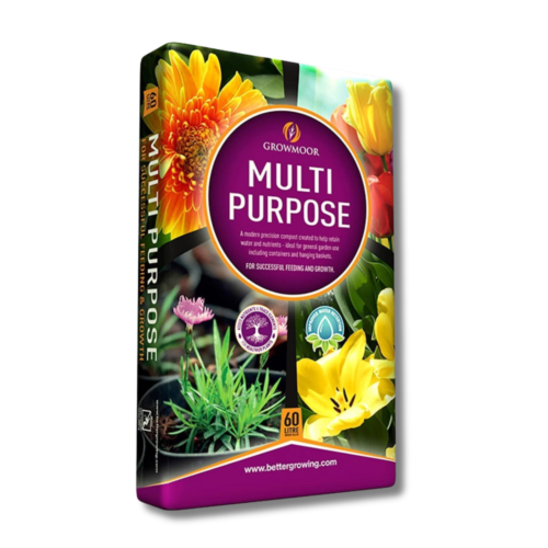 Growmoor 60 Litre Multi All Purpose Compost 60L Bag seeds Garden Plants ...