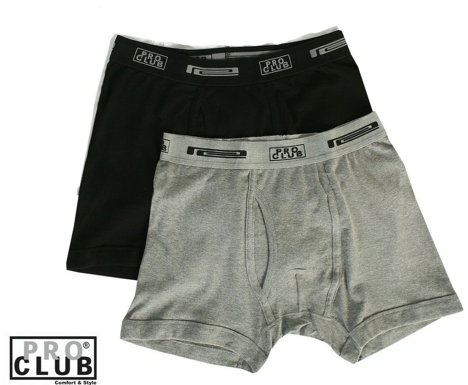 2 Pack PRO CLUB Mens Comfort Boxer Brief Underwear S to 3XL | eBay