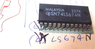 NOS 1 TI's SN74LS674N 16-BIT SHIFT REGISTERS 16 Pin Dip IC | eBay