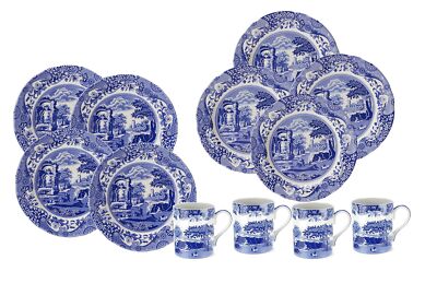 Spode Blue Italian 12-Piece Set | eBay