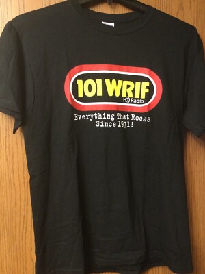 101 WRIF - Detroit Radio - Black Shirt. M. | eBay