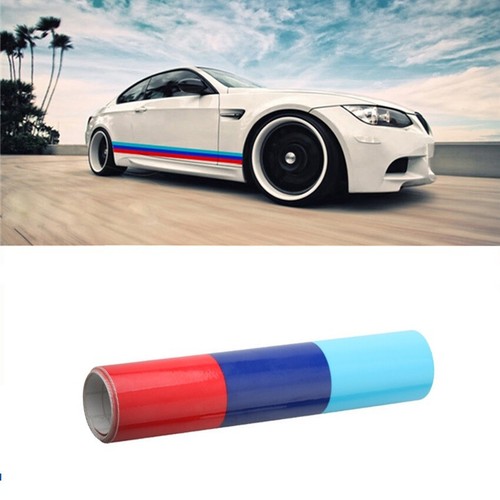 Car 3 Color Decal Badge 1 M Vinyl M-Colored Stripes Sticker For BMW ...