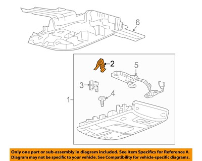 FORD OEM 10-23 Aviator Overhead Console-Overhead Console Clip ...