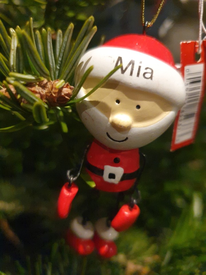 Mia Santa Claus 3D Bauble Hanging Christmas Tree Decoration New Old ...