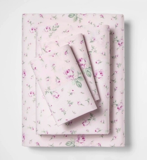 Rachel Ashwell Simply Shabby Chic ANTIQUE GARDEN Rosebud Pink QUEEN ...