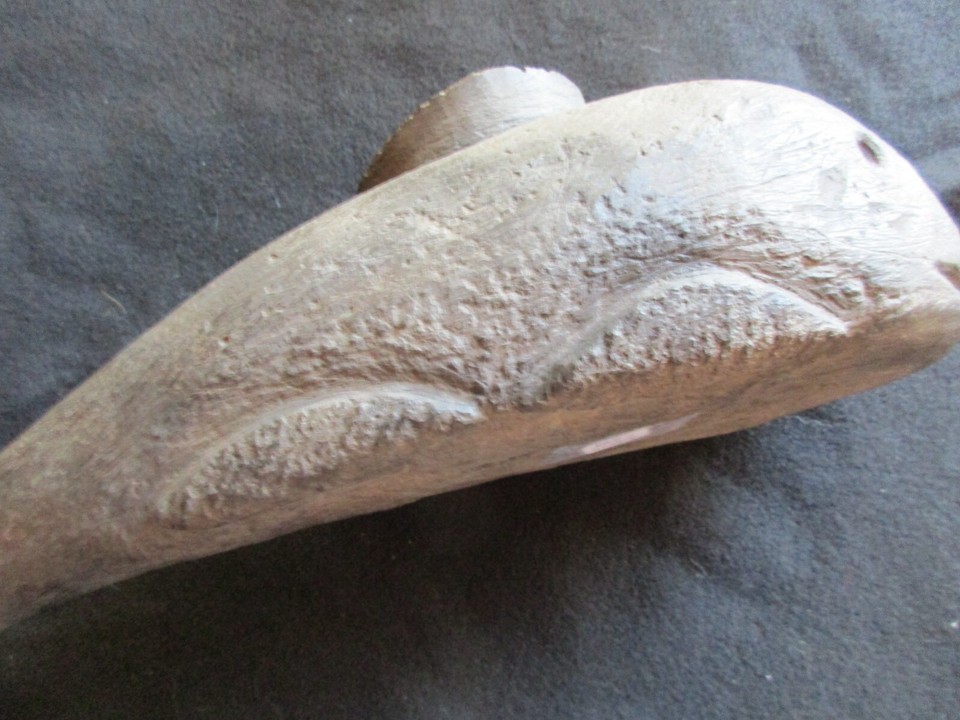 HUGE NATIVE AMERICAN CEREMONIAL STONE PIPE, 15-LB WHALE EFFIGY, DAY ...