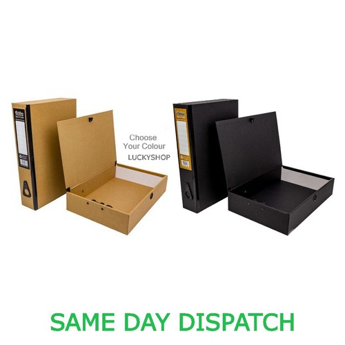BLACK PUKKA PADS RECYCLED BOX FILE BOX OF 5 or1/2, SECURE STORAGE ...