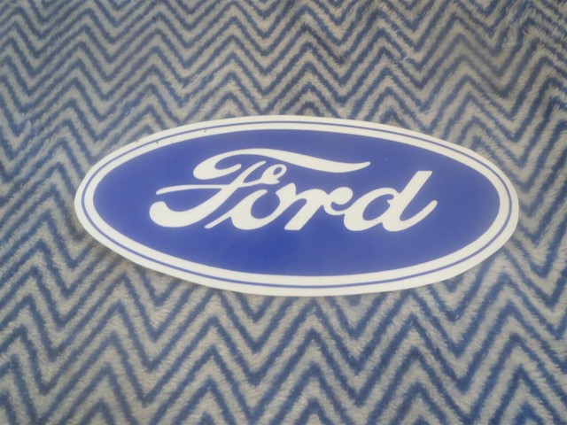FORD OVAL LOGO BLUE FORD OVAL 6 1/2 INCH DECAL STICKER BLUE ON CLEAR ...