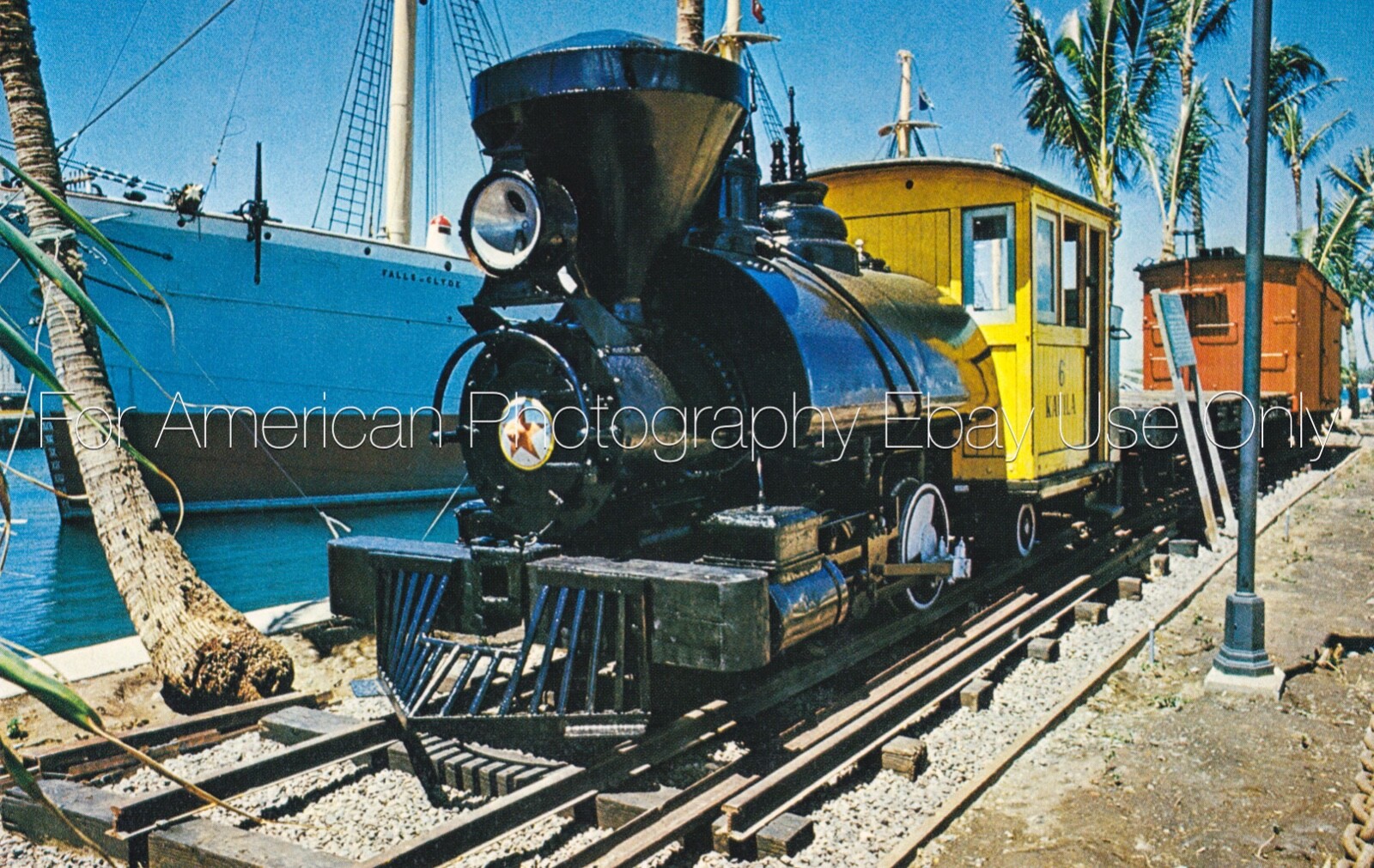 KAUILA LOCOMOTIVE First Service Oahu Hawaii 1889 Baldwin Locomotive ...