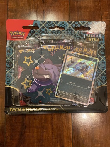 Pokemon Scarlet & Violet Paldean Fates 3 Pack Blister Maschiff Promo ...