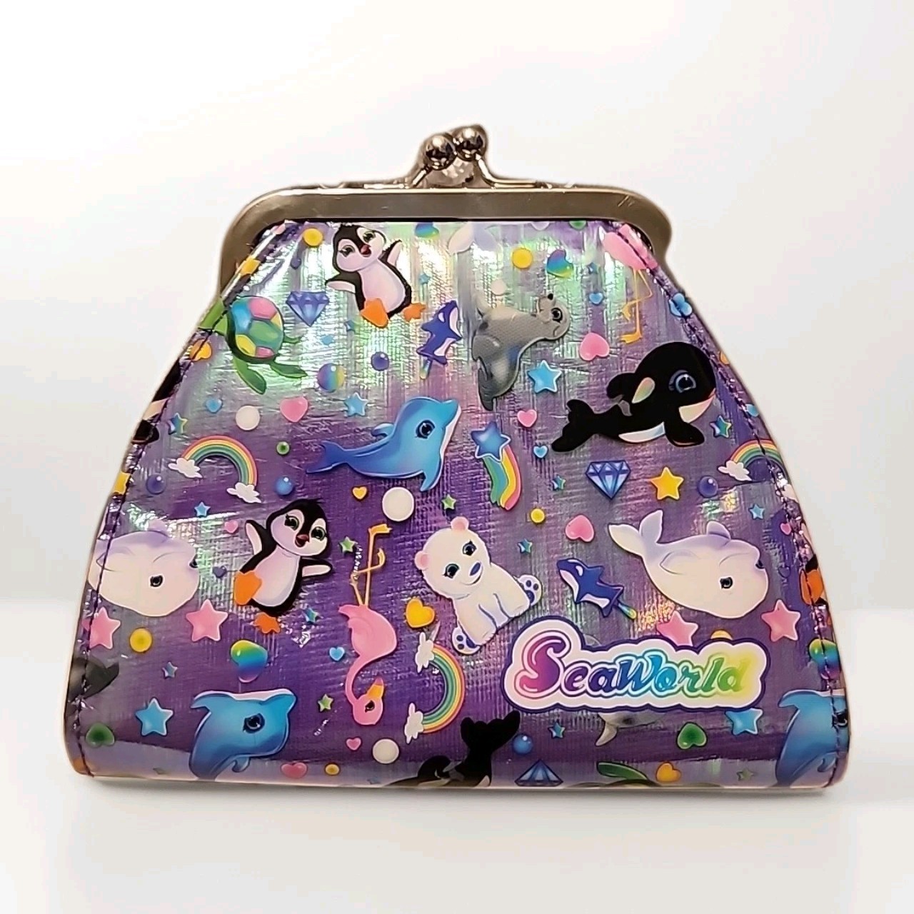 Baby Sea Animals Sea World Y2K Purse Hearts Rainbows Beaded Colorful ...