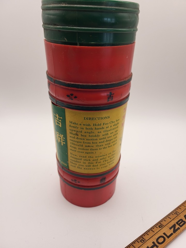 Vintage 1965 Foo Chu Ancient Chinese Fortune Telling Sticks By Lakeside ...