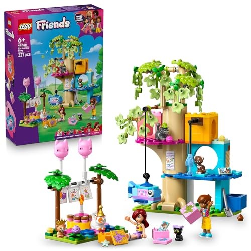 LEGO Friends Cat Tree House Party 42666 321 Pcs 5 Cats 2 Minidolls ...