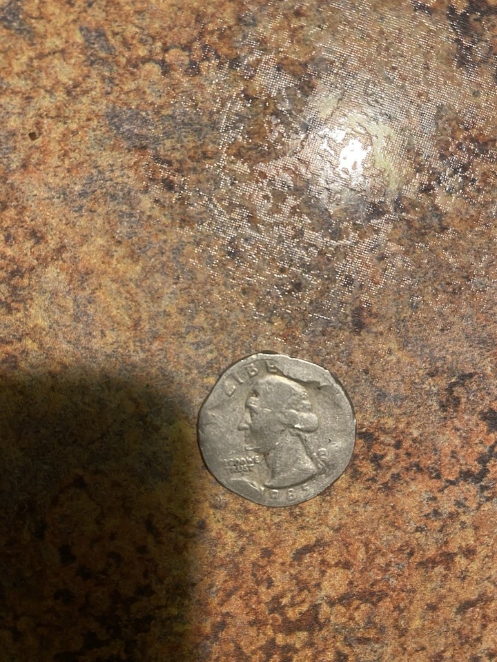 1985-P Washington Quarter **ERROR** Clipped Planchet ***ORIGINAL | eBay