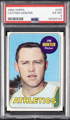 1969 TOPPS #235 CATFISH HUNTER PSA 6 | eBay