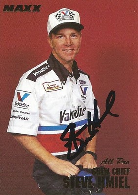 STEVE HMIEL AUTOGRAPHED 1994 MAXX PREMIER SERIES RACING NASCAR TRADING ...