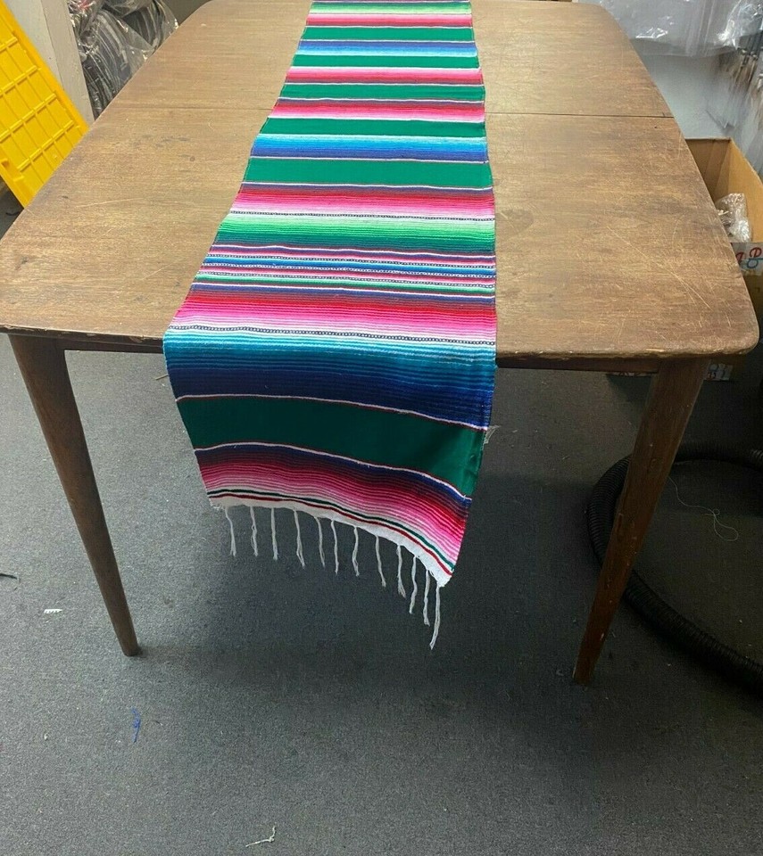 Mexican Sarape Table Runner 81"X14" 1st quality XLARGE ,Saltillo ...