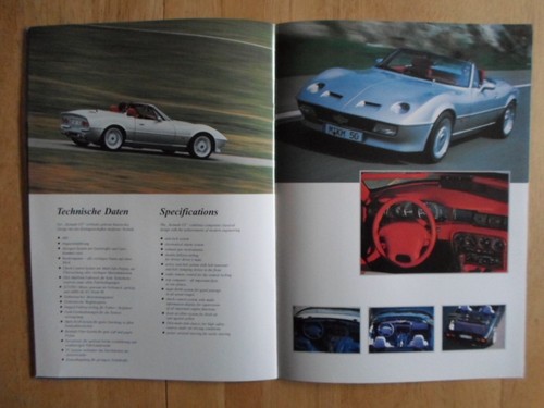 KEINATH GT ROADSTER 1996 Glossy Sales Brochure in English & German ...