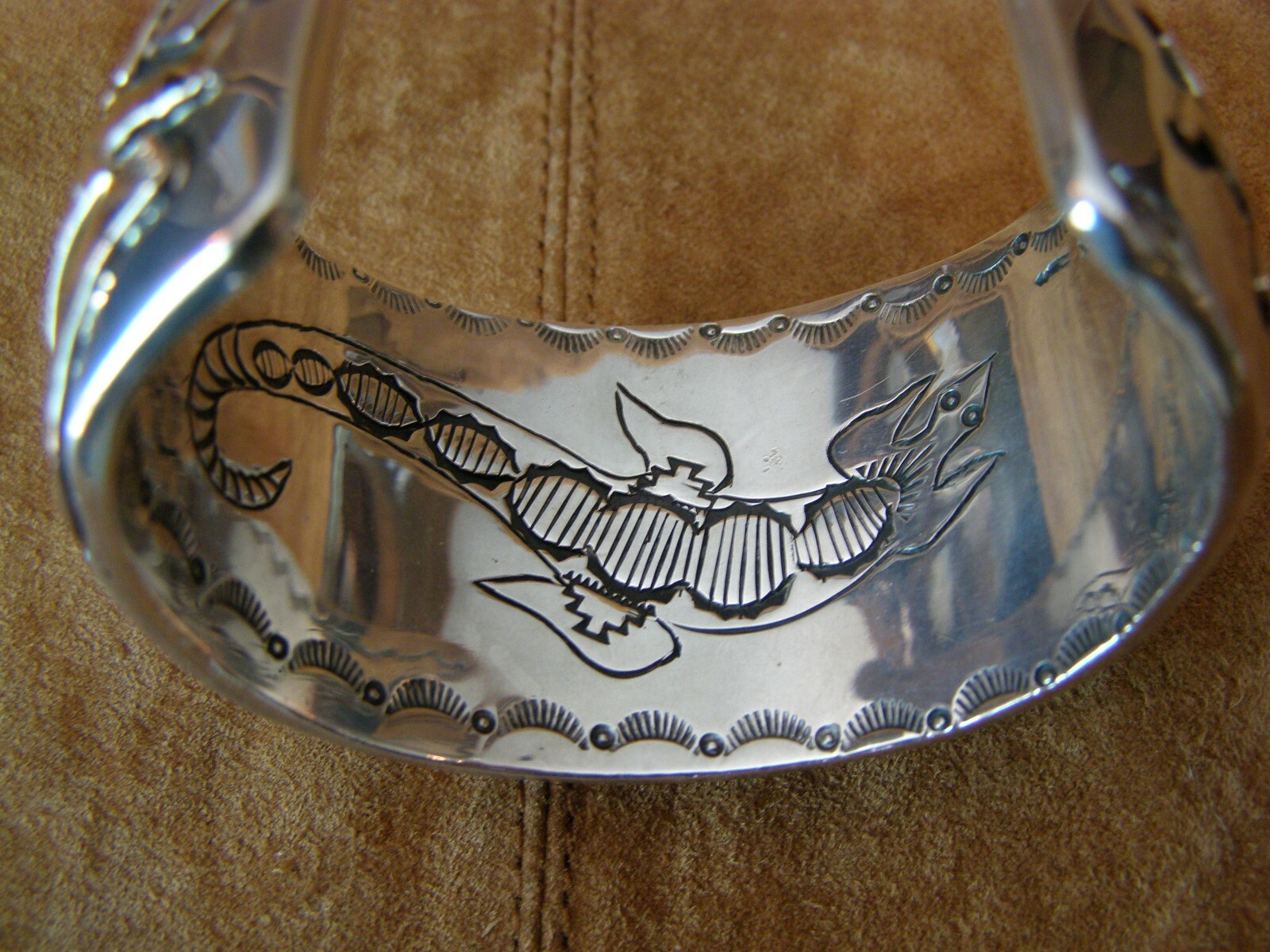 Wilbert Manning ------ Spectacular Bracelet ----- Silver with Gold ...