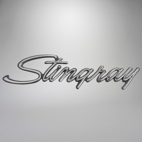 Corvette 1969-73 C3 Stingray Chrome Side Fender Emblem Badge Script ...