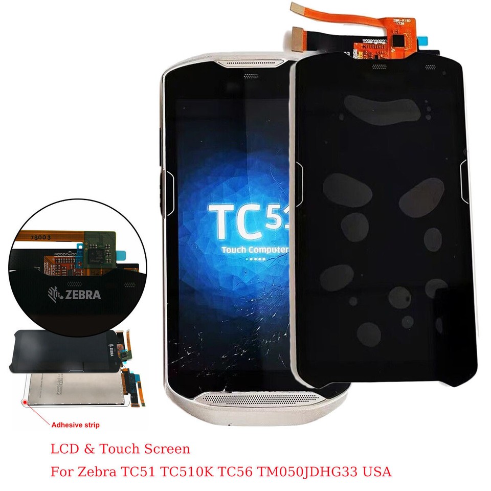 200-Packs TC51 TC56 LCD Display with Touch Screen for Zebra TC510K ...