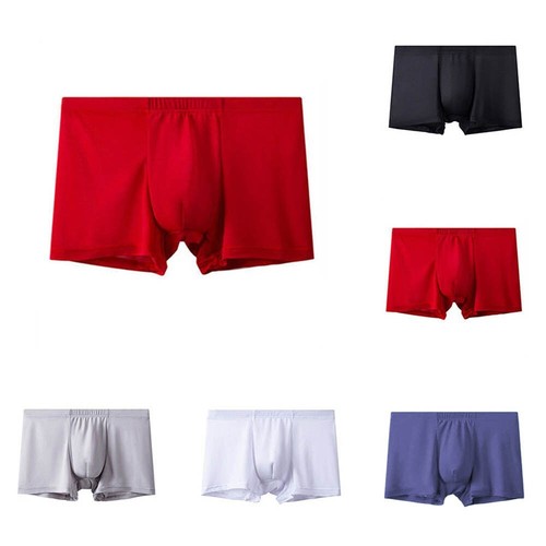 Sexy Men's Sheer Boxer Shorts Breathable Trunks Underpants Comfortable ...