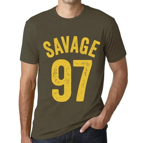 Men's Graphic T-Shirt Savage 97 97th Birthday Anniversary 97 Year Old ...