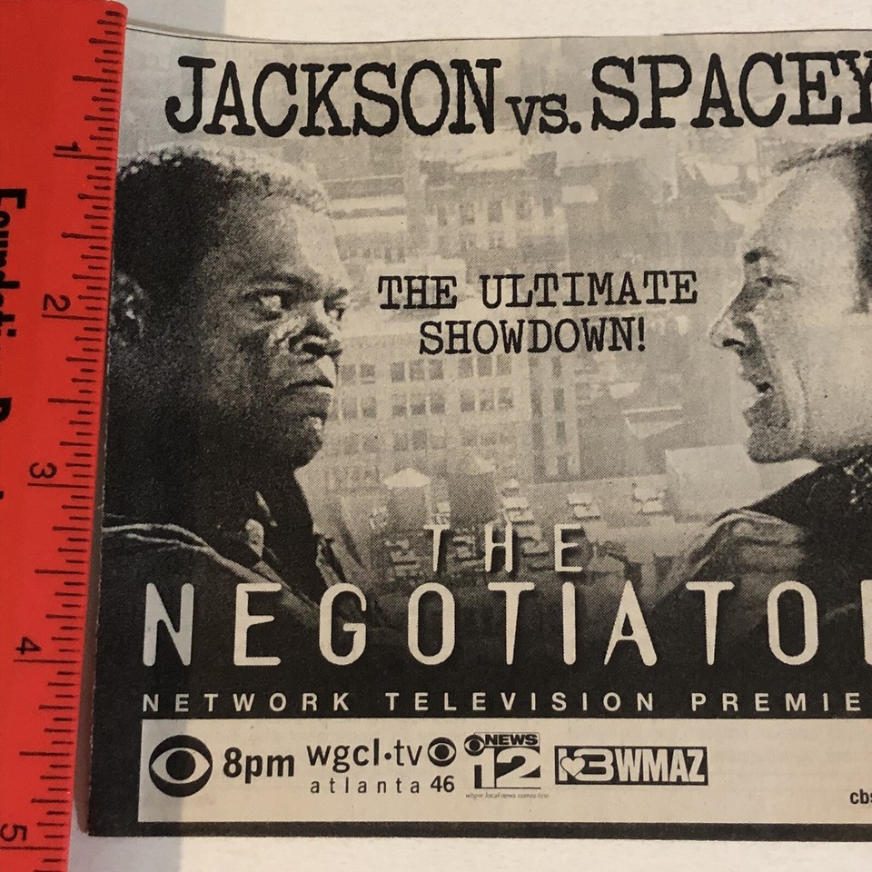 Negotiator Tv Guide Print Ad Kevin Spacey Samuel L Jackson TPA14 | eBay