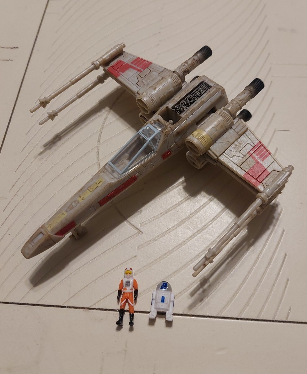 Jazwares Star Wars Micro Galaxy Squadron - Luke Skywalker’s X-Wing 5 in ...