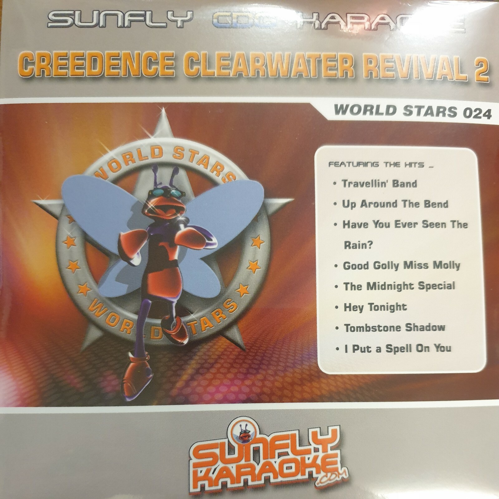 Sunfly Karaoke World Stars CDG Disc (SFWS024) - Creedence Clearwater ...