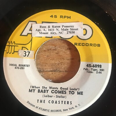 HEAR - KILLER 1957 DOO WOP R&B - THE COASTERS - IDOL WITH THE GOLDEN ...