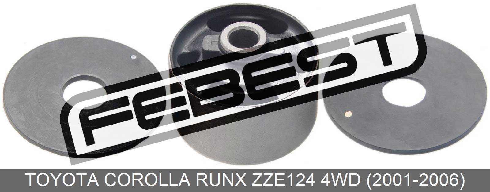 Arm Bushing Differential Mount For Toyota Corolla Runx Zze124 4Wd (2001 ...