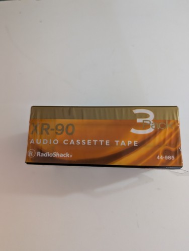 RADIO SHACK XR-90 Extended Range Blank 3-Pack of AUDIO CASSETTE TAPES ...