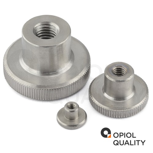 M2 M2,5 M3 M4 M5 M6 M8 Rändelmutter Hohe Form DIN 466 Edelstahl A1 ...