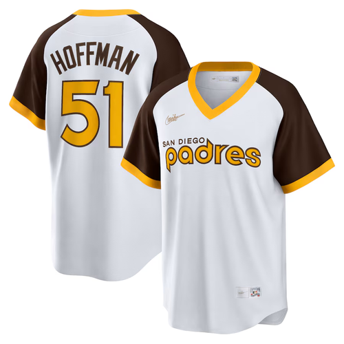 Men's #51 Trevor Hoffman White Home Player Jersey | eBay